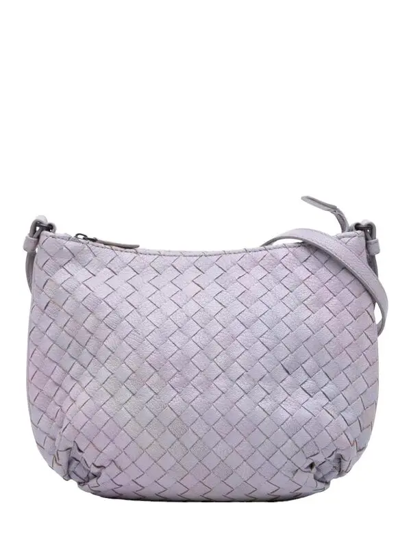 Bottega Veneta 2012-2025 Cervo Intrecciato Crossbody Bag - Purple