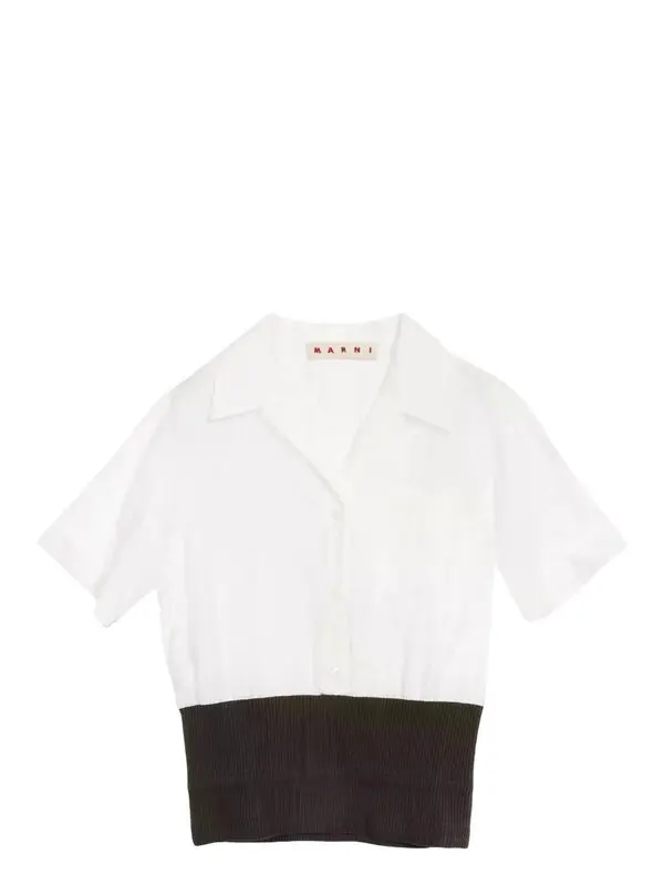 Marni 2010s Colour-block Blouse - White