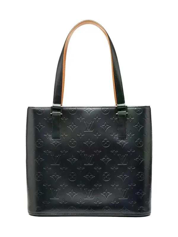 LOUIS VUITTON 2002 Monogram Mat Stockton Tote Bag - Blue
