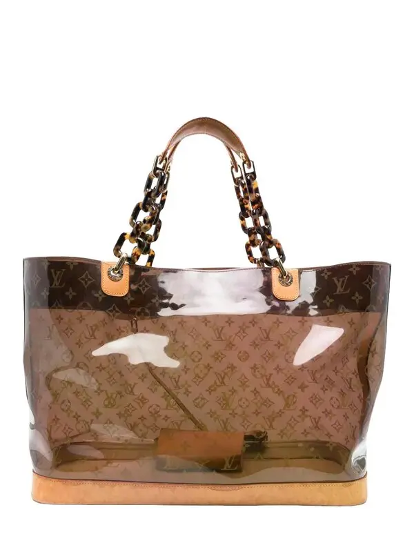 LOUIS VUITTON 2003 Monogram Print Tote Bag - Brown