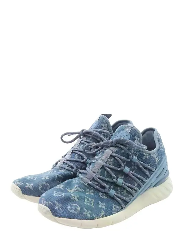 LOUIS VUITTON Fastlane Denim Sneakers - Blue