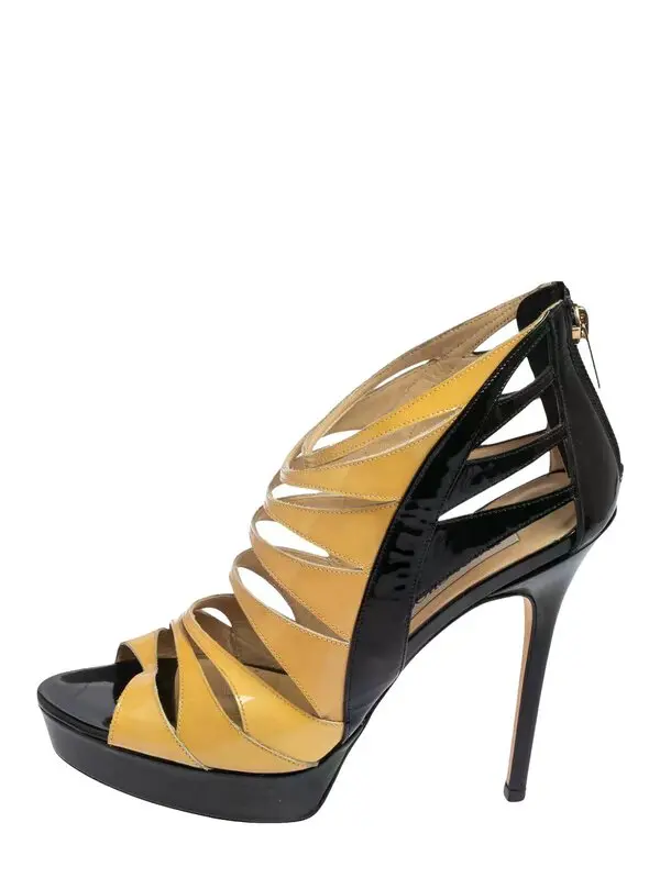 JIMMY CHOO 125mm Leather Sandals - Black