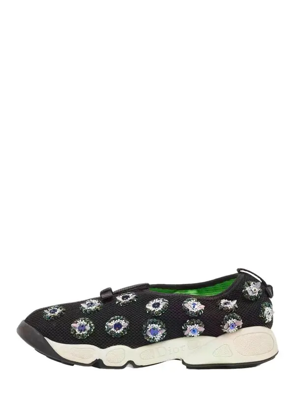 Dior Bead-embellished Sneakers - Black