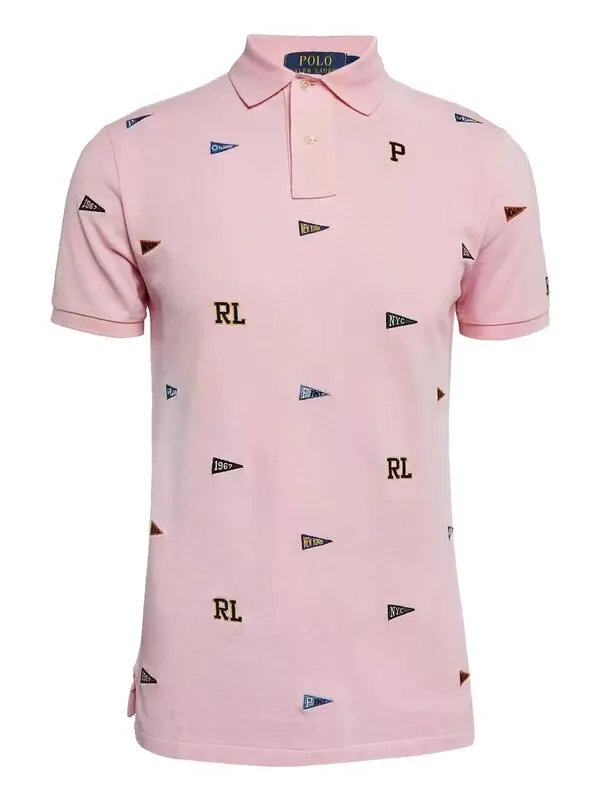 Polo Ralph Lauren Embroidered Polo Shirt - Pink