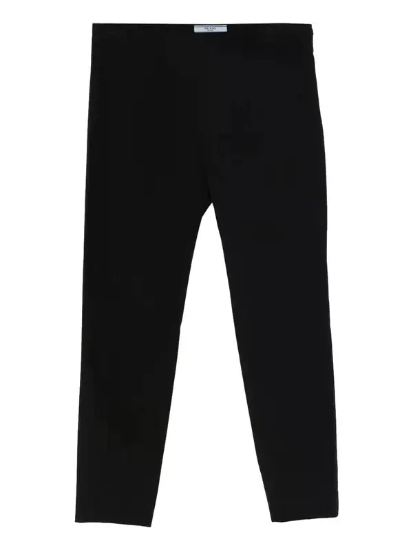 Prada 2000s Cotton-blend Pants - Black