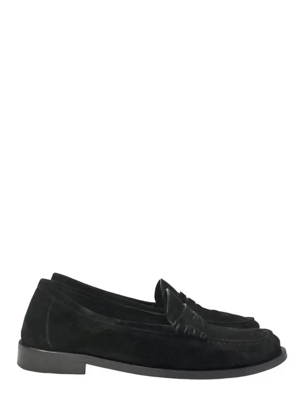 Saint Laurent Almond-toe Loafers - Black