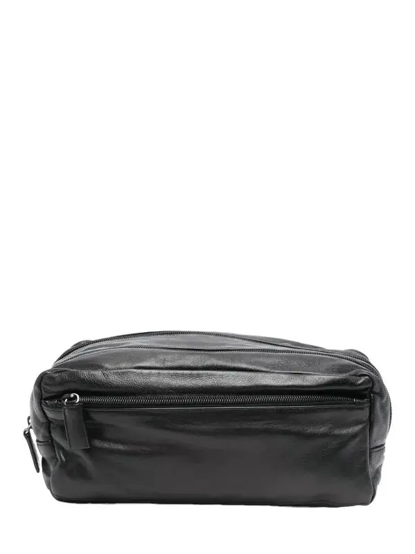 Prada 2010s Leather Messenger Bag - Black
