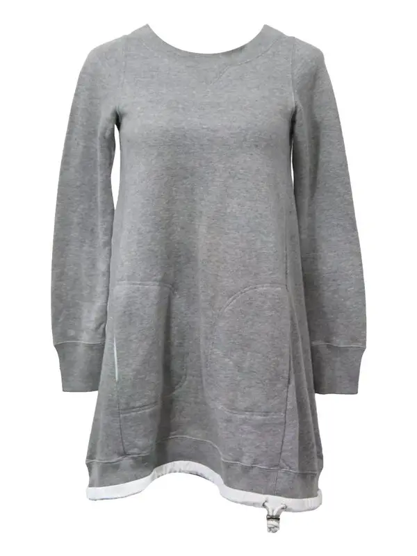 Sacai Pocket Sweater Dress - Grey
