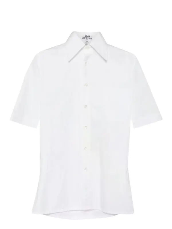 Celine Cotton Poplin Shirt - White
