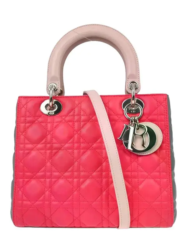 Dior 2014 Cannage Lady Handbag - Pink