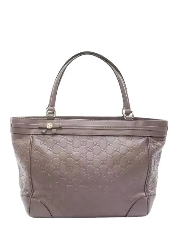 Gucci Monogram-embossed Tote Bag - Brown