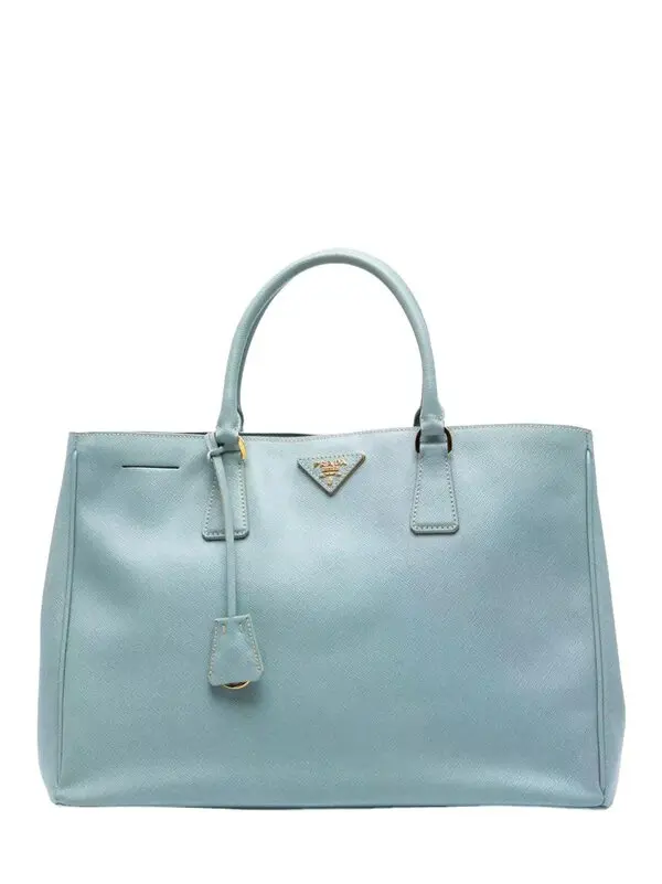 Prada Large Saffiano Lux Galleria Satchel - Blue