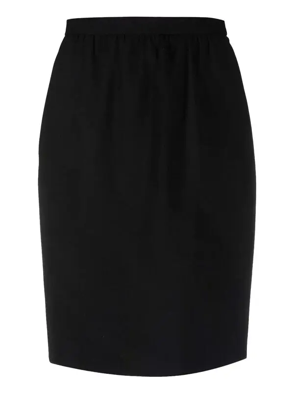 Givenchy 1980s High-waist Straight Skirt - Black