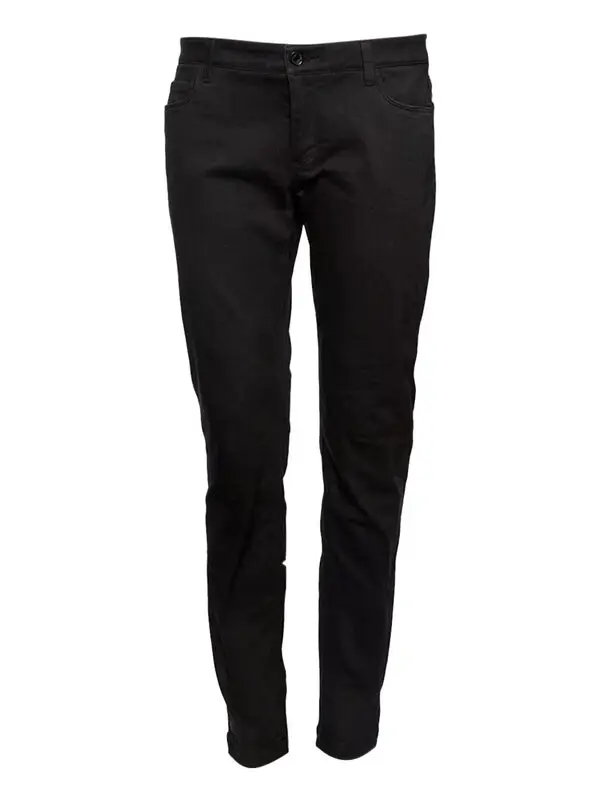 Dolce & Gabbana Stretch-cotton Trousers - Black