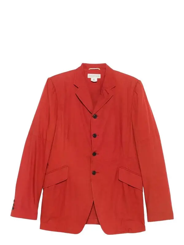 Dries Van Noten 1990s Buttoned Jacket - Red