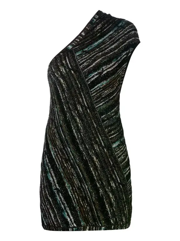 Missoni 2000s Metallic One-shoulder Top - Black