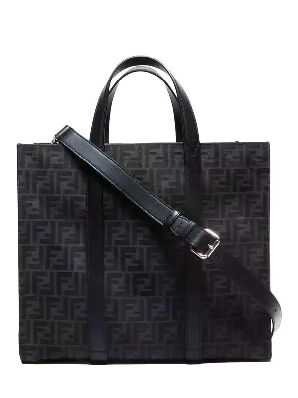 Fendi Zucca-pattern Two-way Bag - Black