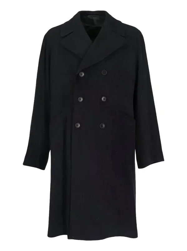 ROMEO GIGLI Buttoned Belted Coat - Blue