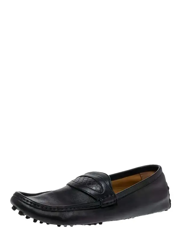 Gucci Leather Loafers - Blue