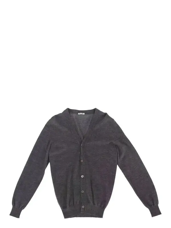 Miu Miu 2010s Wool Cardigan - Grey