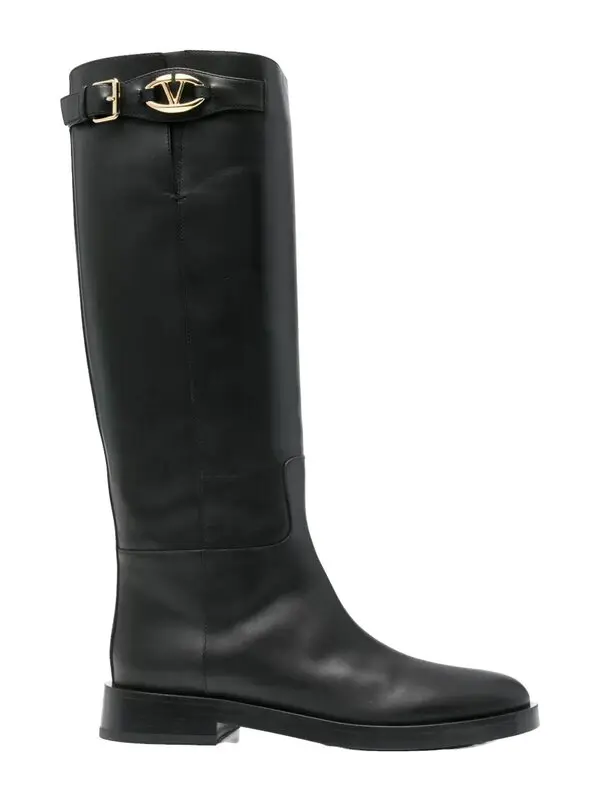 Valentino Garavani Vlogo Signature Boots - Black