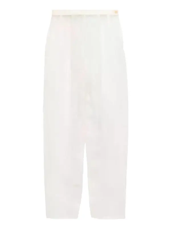 Giorgio Armani 1990s Organza Trousers - Neutrals