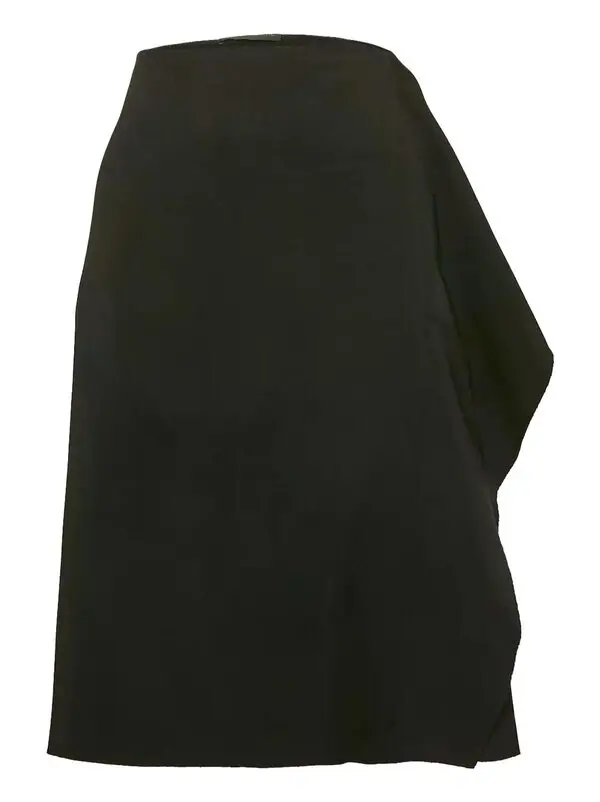 Versace Draped Pencil Skirt - Black