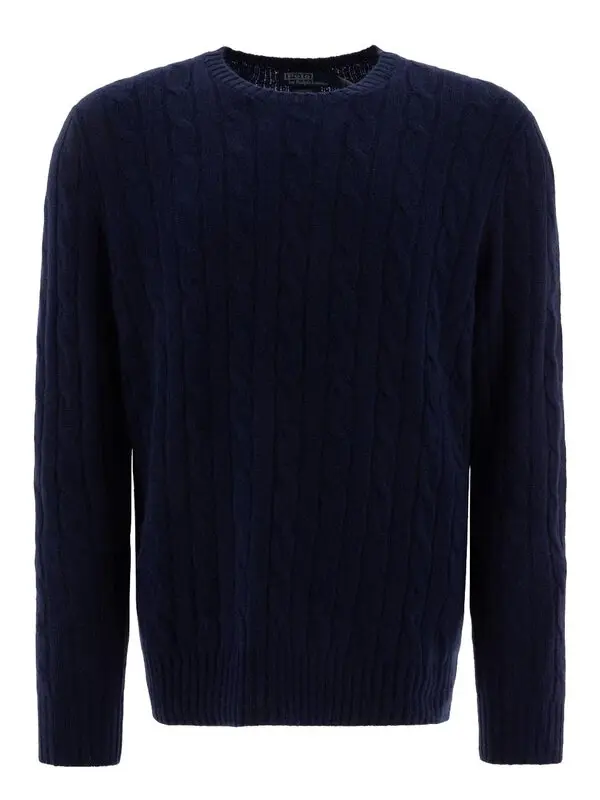 Ralph Lauren Cashmere Cable-knit Sweater - Blue
