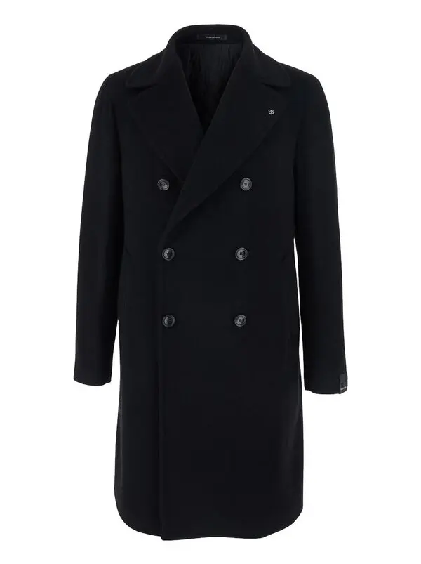 Tagliatore Arden Double-breasted Cashmere Coat - Black