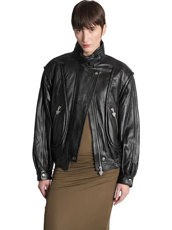 Isabel Marant Carole Leather Jacket - Black