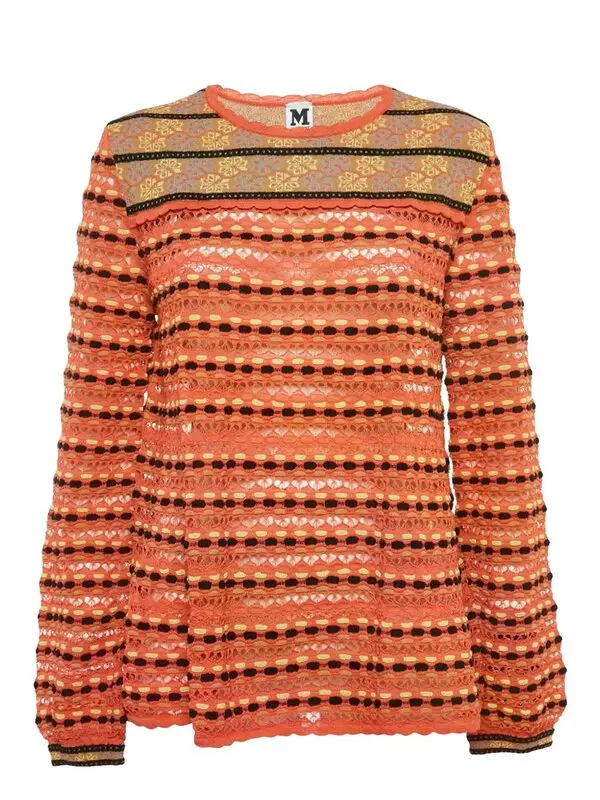 Missoni Striped Top - Orange