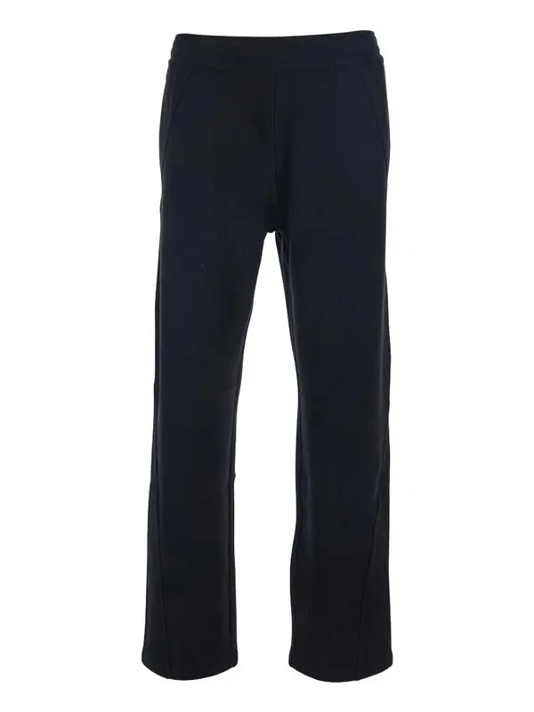 Givenchy Cotton Trousers With Embroidered Logo - Black