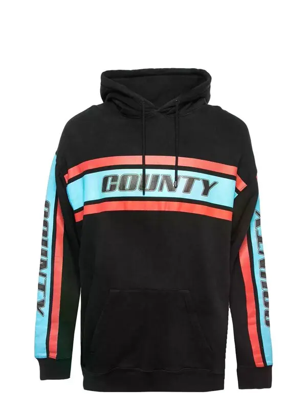 COUNTY OF MILAN 2024 Logo-print Hoodie - Black