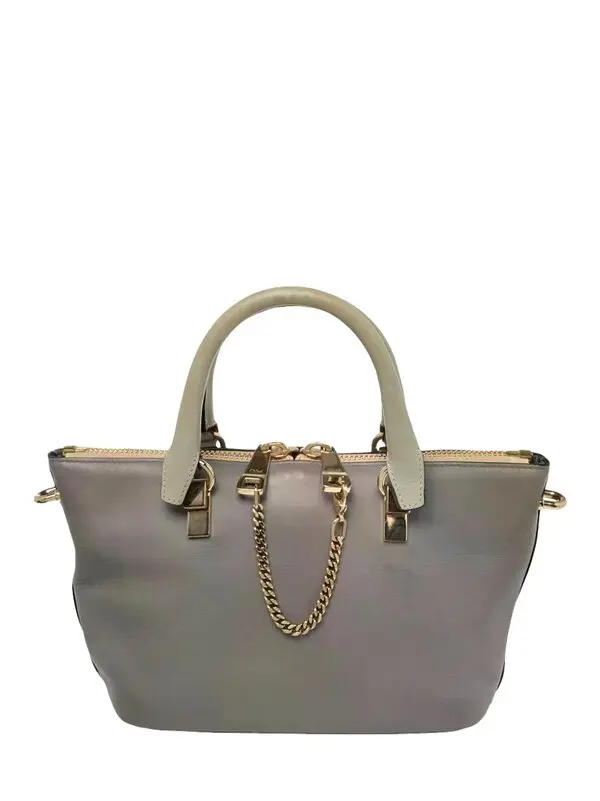 Chloé Bailey Rolled-handles Chain Tote Bag - Grey