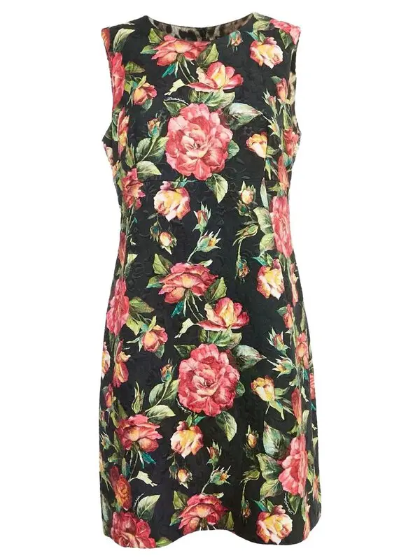 Dolce & Gabbana Floral-print Dress - Black
