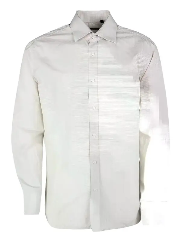 BOSS Long-sleeve Cotton Shirt - White