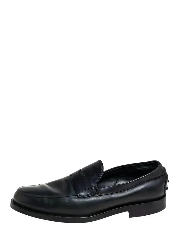 TOD'S Leather Loafers - Black