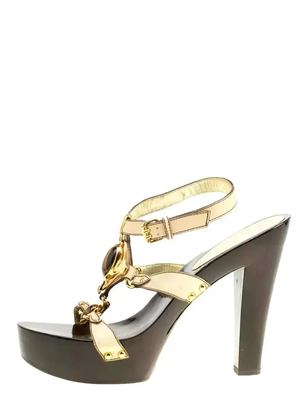 GIUSEPPE ZANOTTI 140mm Embellished Platform Sandals - Yellow