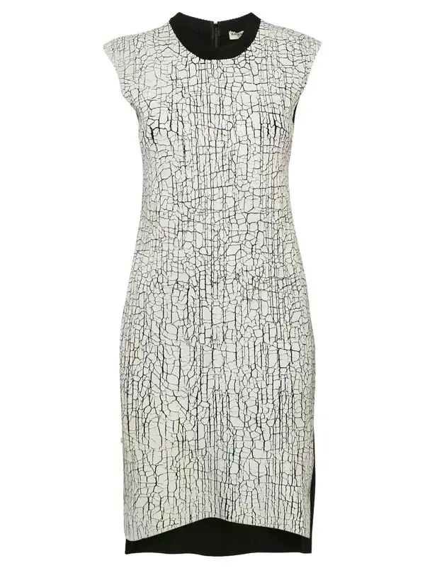 Balenciaga 2023 Crackle-effect Dress - White