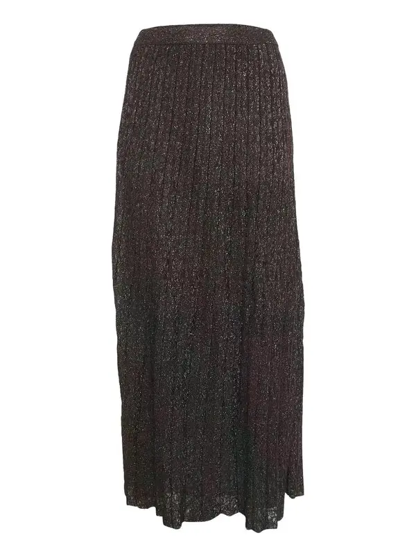 Missoni Lurex Pleated Skirt - Purple