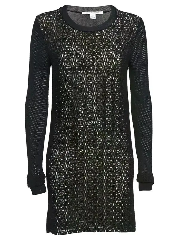 Diane Von Furstenberg Patterned Dress - Black