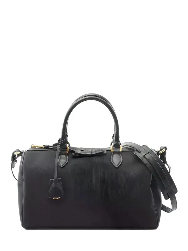 Prada 2010s Mini Boston Tote Bag - Black