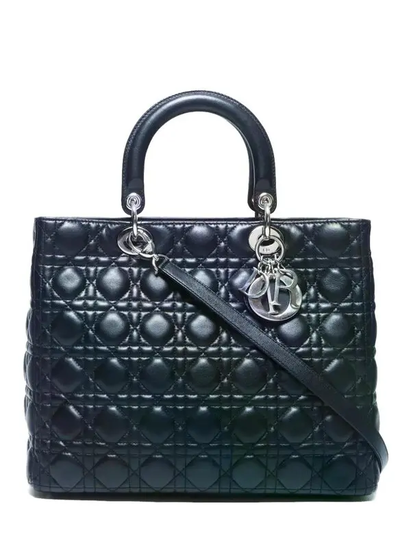 Dior 2000s Large Lady Tote Bag - Black
