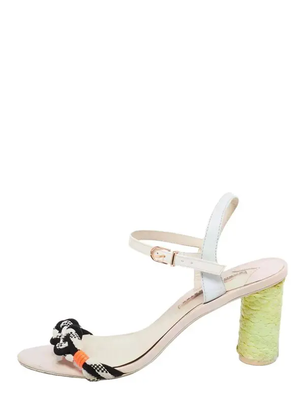 SOPHIA WEBSTER 80mm Leather Heeled Sandals - White