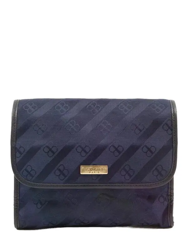 Balenciaga Monaco Bb Clutch Bag - Blue