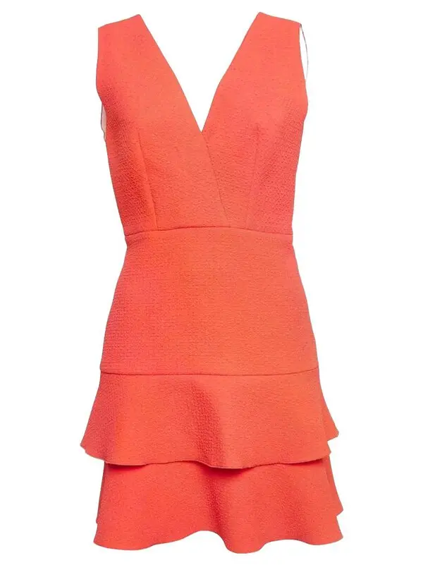 Sandro Jacquard Dress - Orange