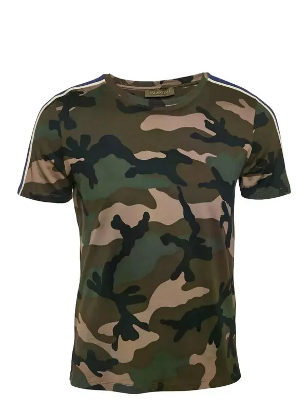 Valentino Garavani Camouflage-print T-shirt - Green