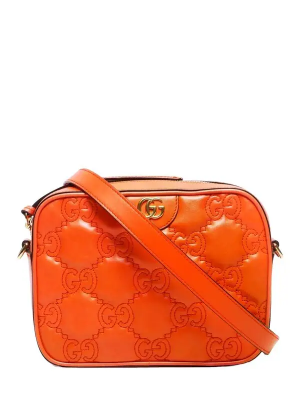 Gucci 2020s Matelassé Shoulder Bag - Orange