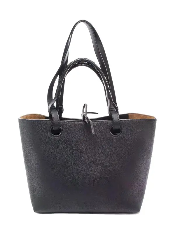 Loewe 2010s Anagram Shoulder Bag - Black