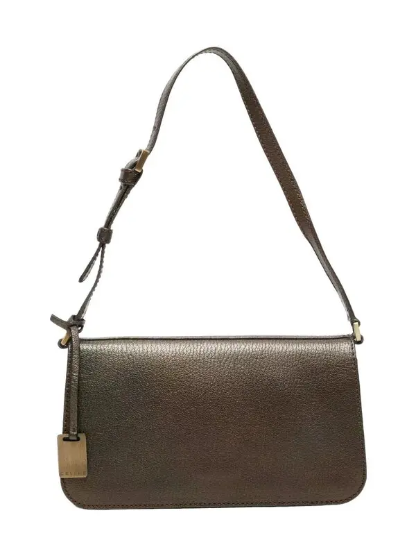 Celine 1990-2000s Leather Shoulder Bag - Brown